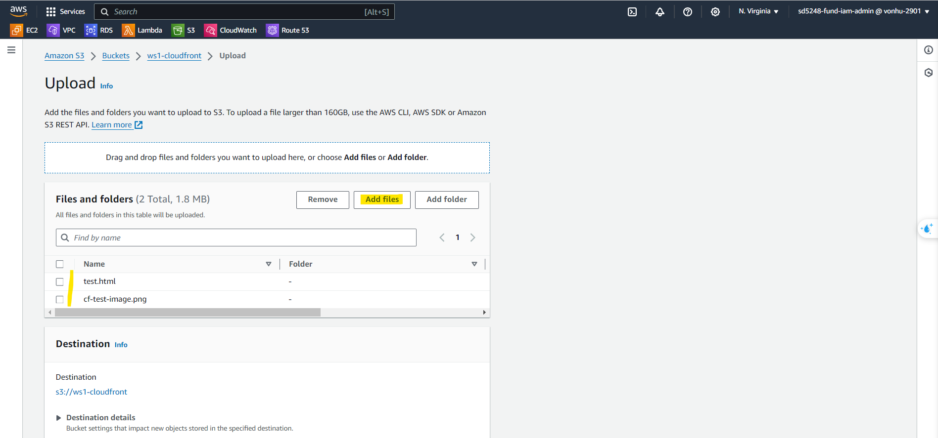 Upload file to the bucket :: AWS System Manager